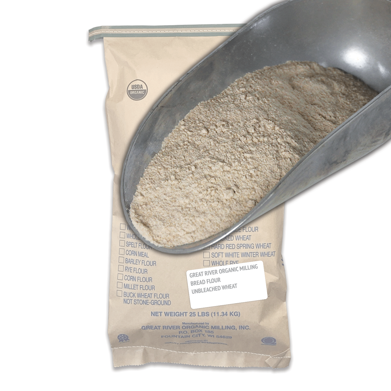 Organic Unbleached Wheat Bread Flour